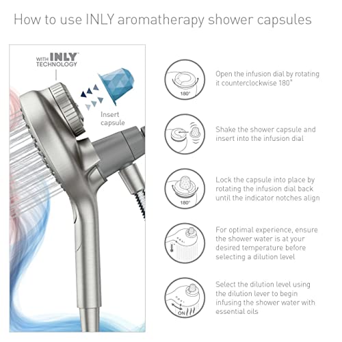 Moen IN208H2SRN Aromatherapy Handshower with INLY Shower Capsules, Spot Resist Brushed Nickel