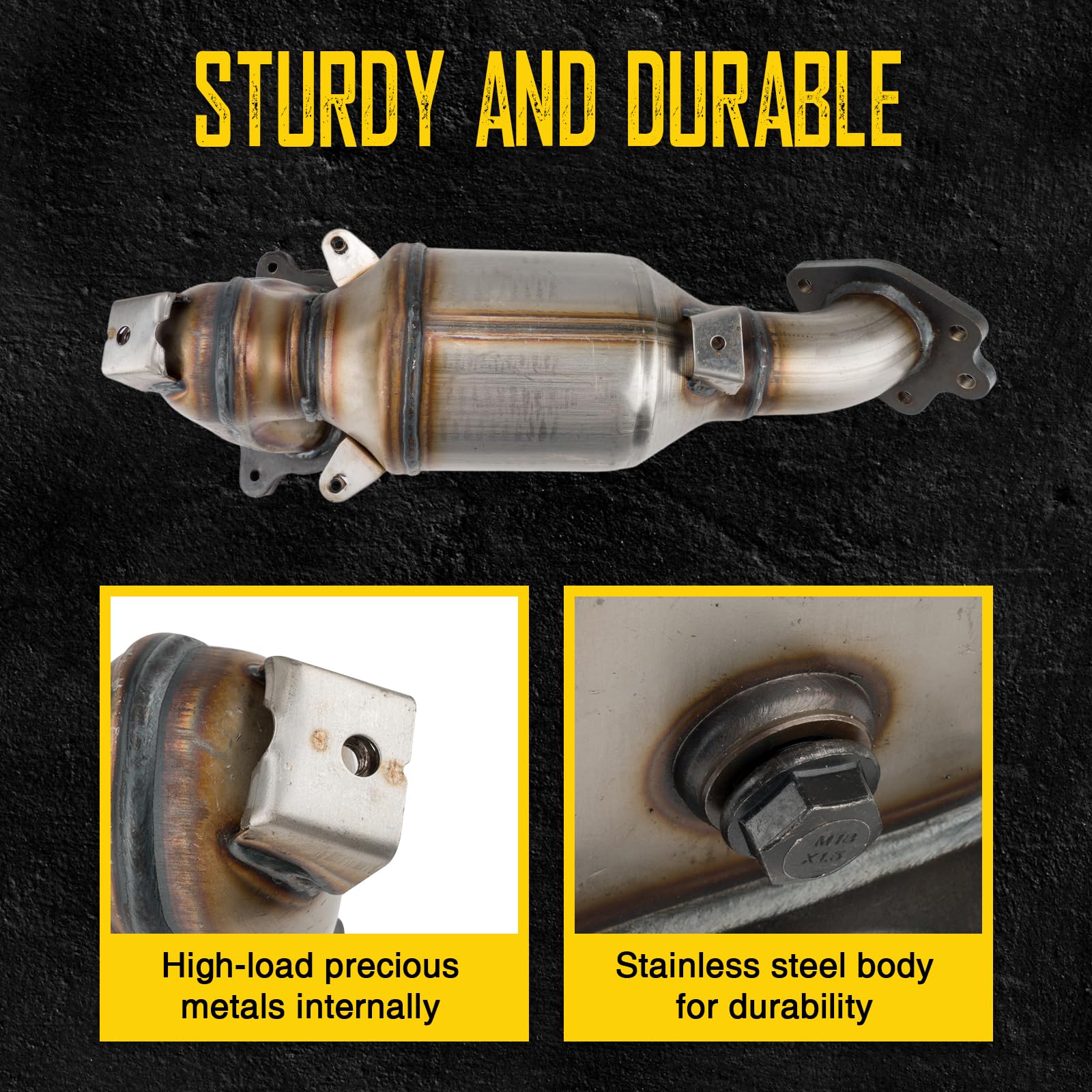 KAX Stainless Steel Catalytic Converter for 2013 2014-2017 Accord 2.4L, Catalytic Converter Kit Direct-Fit Automotive Replacement Catalytic Converters 16827(EPA Compliant)