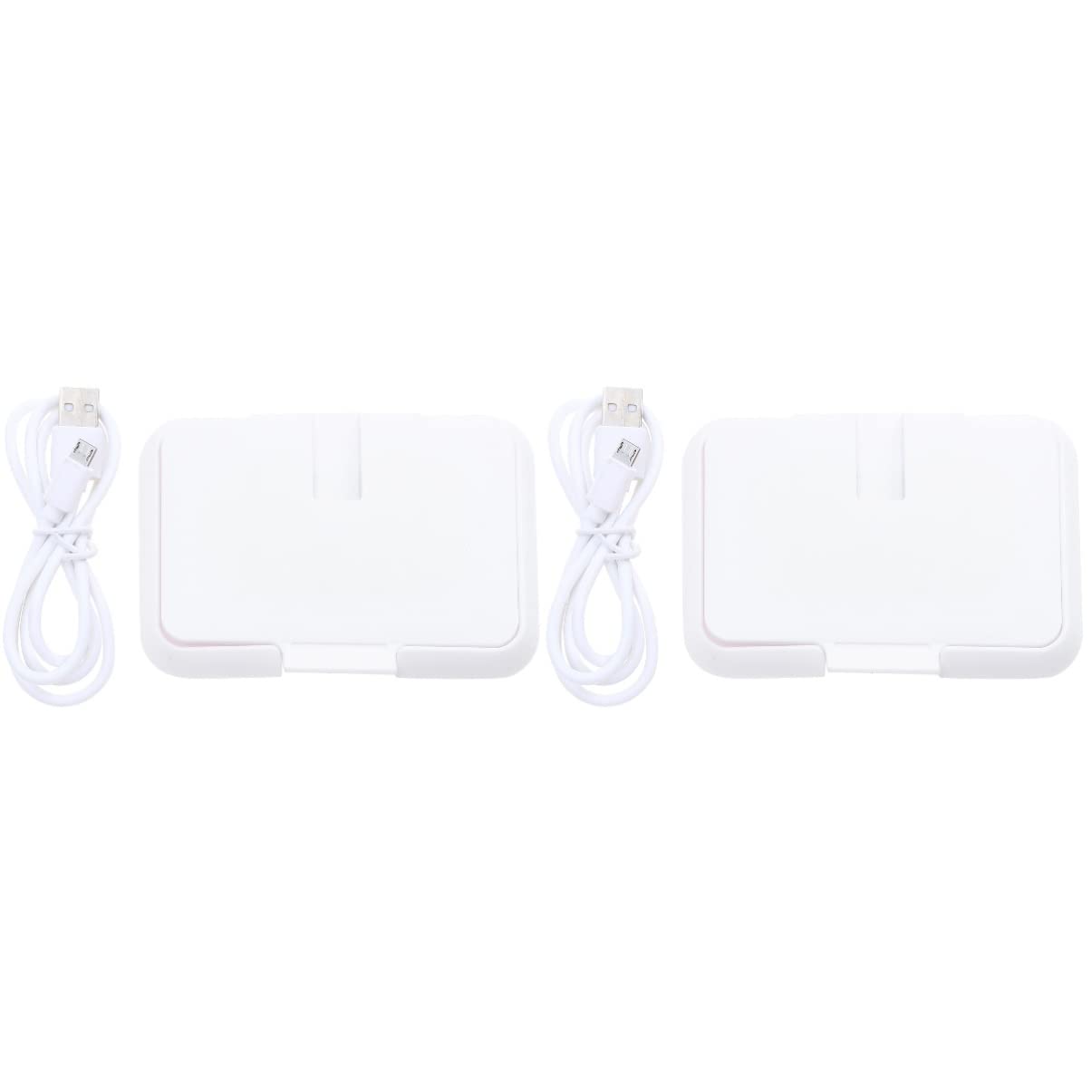 Toddmomy 2 Pcs Wipe Warmer USB Abs White Child Warm Baby