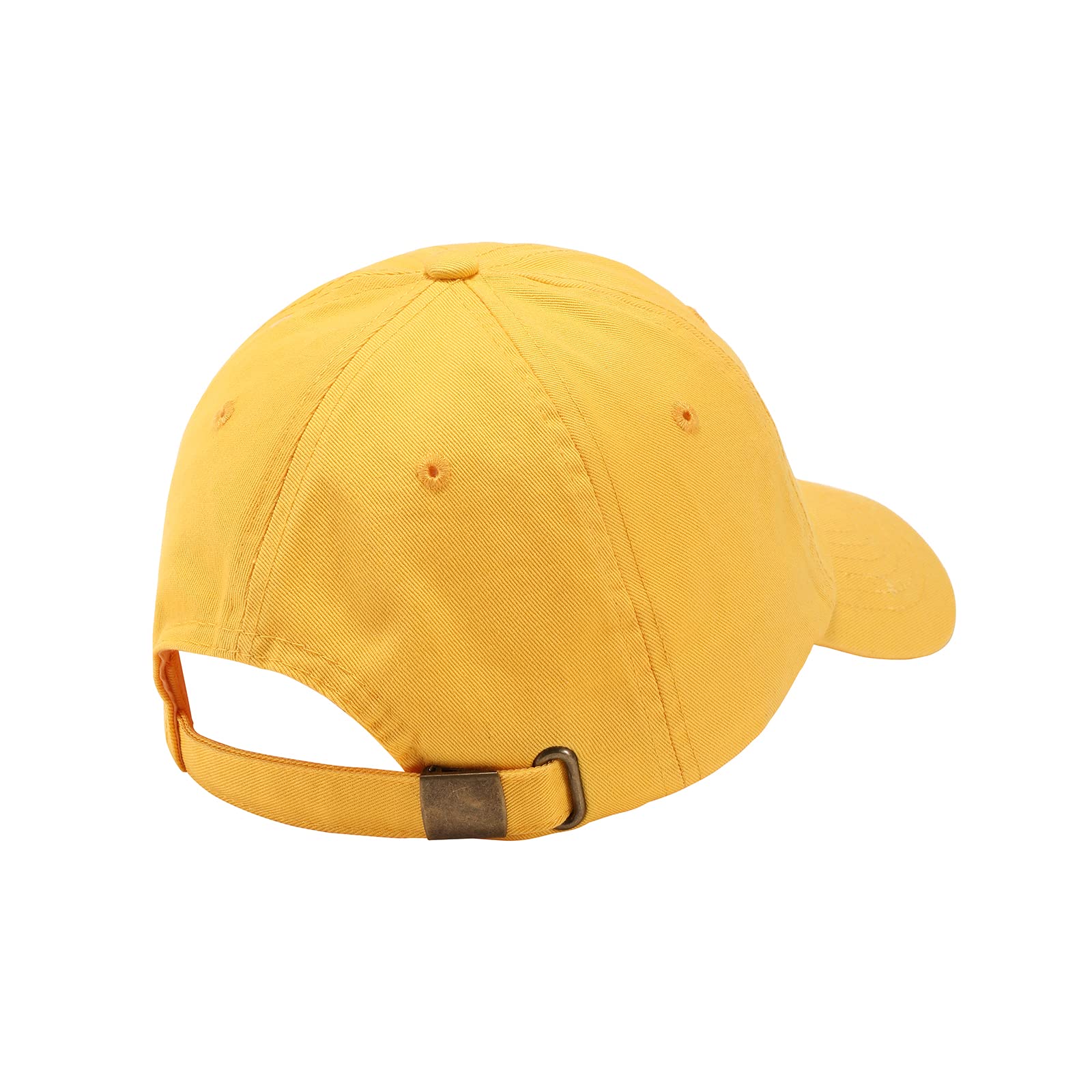 POHLARS Adjustable Size Low Profile Cotton Baseball Caps Men Women Premium Dad Hat Unstructed Plain Cap All Season 100% Cotton(Yellow)