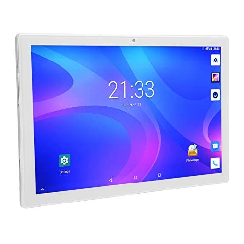 MAVIS LAVEN 10 Inch Tablet, 8 Core Processor for Android 11, Home Silver Tablet 8800mAh (US Plug)