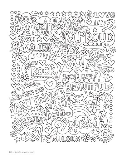 Notebook Doodles Go Girl!: Coloring & Activity Book (Design Originals) 30 Inspiring Designs; Beginner-Friendly Empowering Art Activities for Tweens, on High-Quality Extra-Thick Perforated Paper