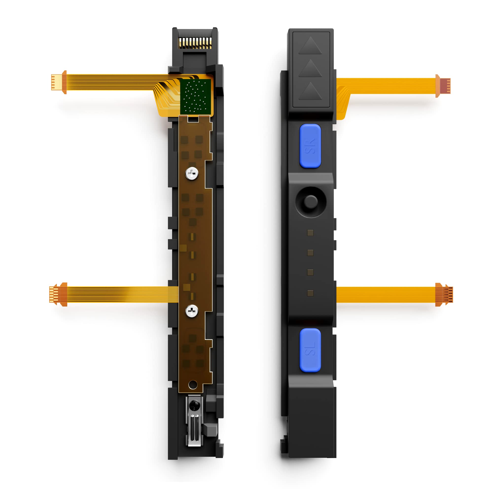 Nintendo Switch Joy-Con Slider Rail with Flex Cable & Buttons Replacement (Left, Blue)