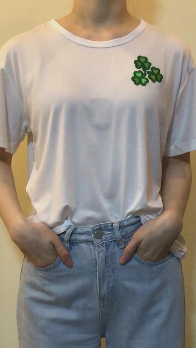 Shamrock Iron on Patch, St. Patrick's Day Irish Clover Embroidered Sew On Patches, Shamrock tshirt Women DIY