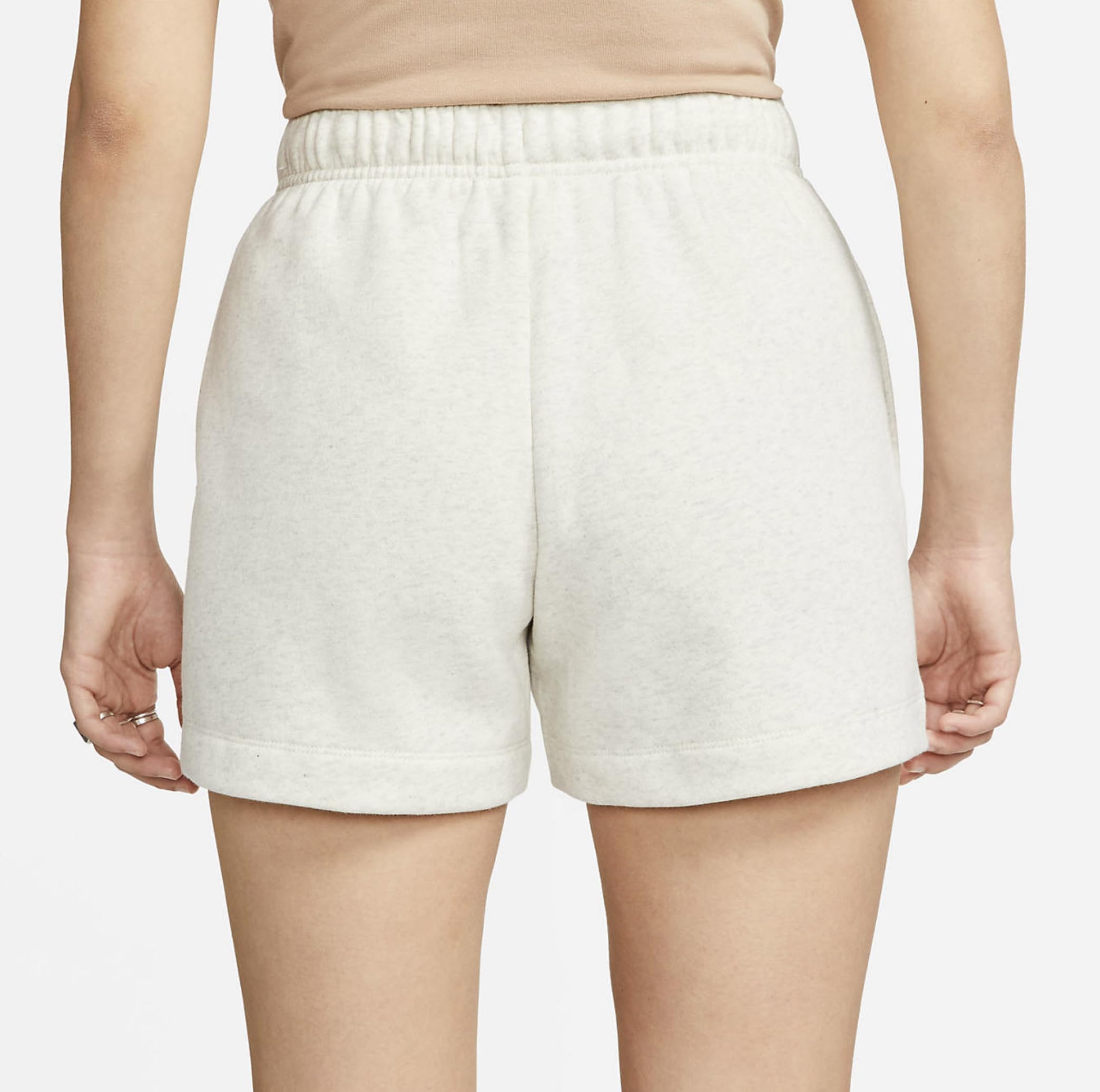 Nike Women's Sportswear Club Fleece Shorts (as1, Alpha, x_l, Regular, Regular, Regal Heather Pink, Regular Fit)