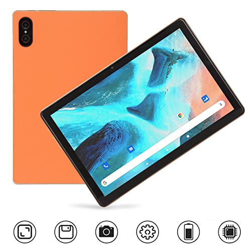 PUSOKEI 10.1in Tablet for Android 11,6GB RAM 128GB ROM 4G Call 5G Dual Band WiFi IPS HD Screen Tablet,7000mAh Battery Tablet PC with Leather Shell for Kid & Adults(us)