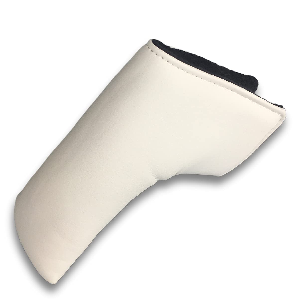 NC Putter Cover - Golf Blade Putter Headcover Head Covers -Golf Club Covers - Synthetic Leather Well-Made Golf Accessory for Men (White)