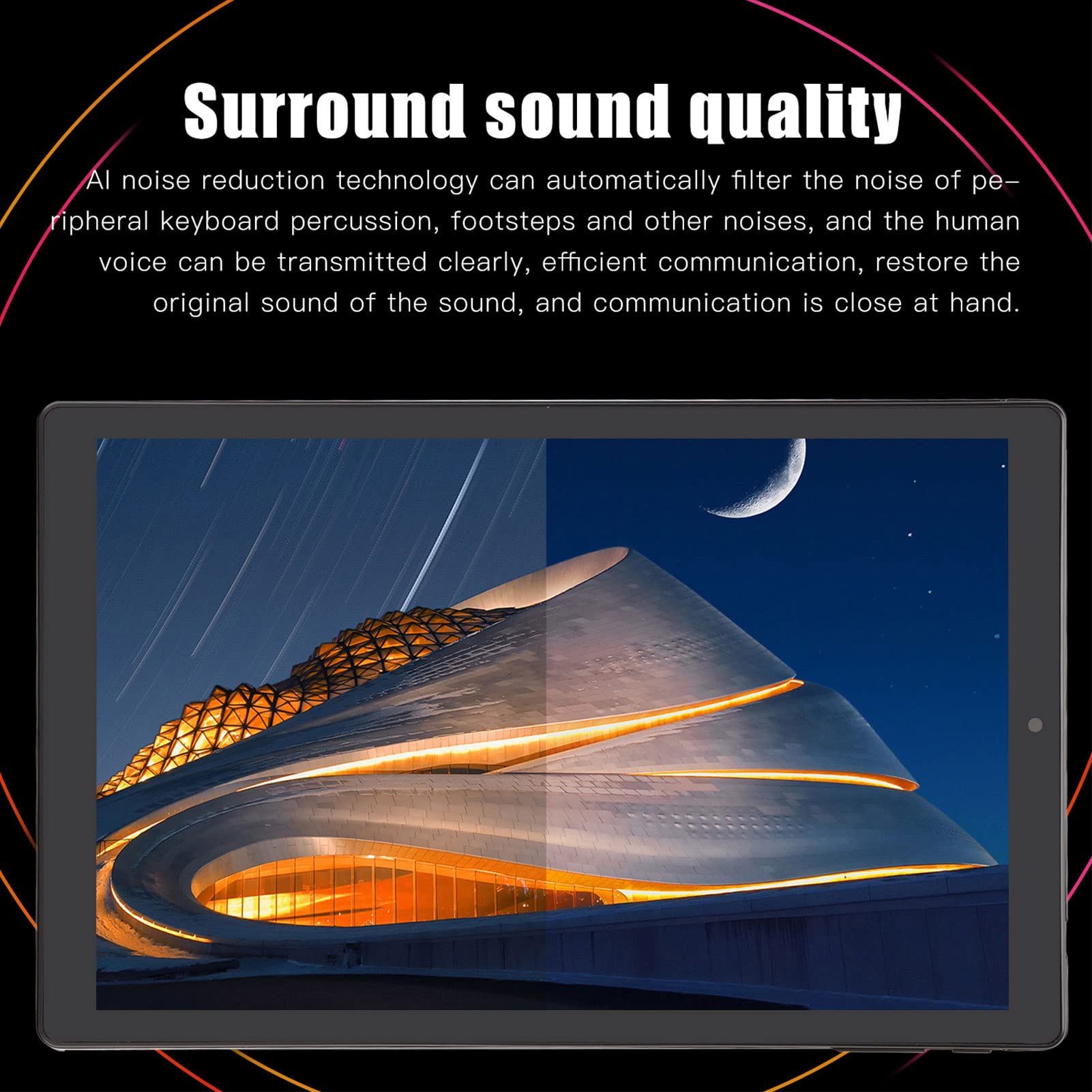 PUSOKEI 10.1in Tablet for Android 11.0,1080P IPS HD Tablet,2.4G 5G Dual Band WiFi,4GB 64GB Storage,MT6592 10 Cores CPU,Bluetooth 5.0,Front 800w Rear 1300w Calling Tablet(Black)