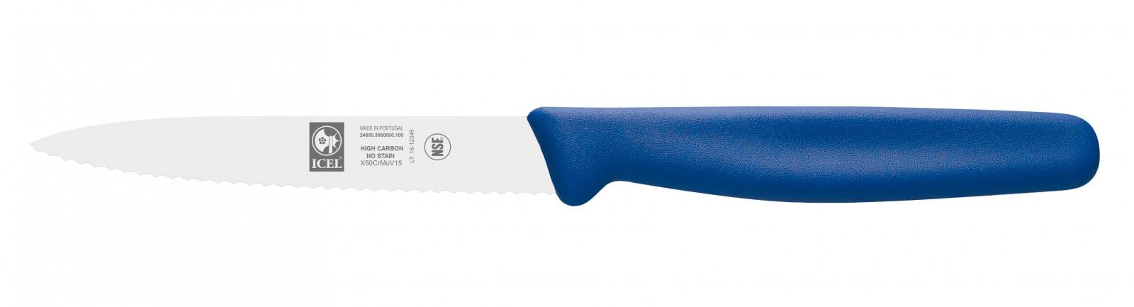 Paring Knives Set β Serrated Paring Knife Set of 6 Blue β Stainless Steel Kitchen Paring Knives β Small Kitchen Knives for Slicing, Dicing, Chopping, Meal Prep β 4-inch Blade Sharp Paring Knives