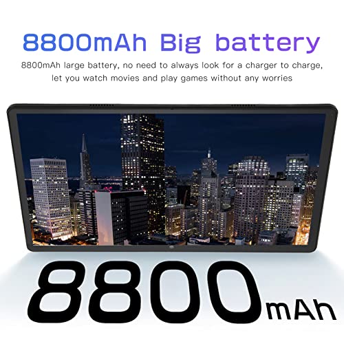 PUSOKEI 10.1in Tablet for Android 12,6GB RAM 128GB ROM,2.4G 5G Dual Band WiFi,Front 200W Rear 500W Dual Camera,1960x1080 IPS Display,MT6592 10 Core CPU,8800mAh(#2)