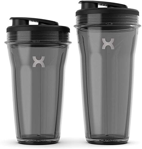 Promixx MiiXR X7 Personal Blender for Shakes and Smoothies - 8 Piece Set - with Performance Nutrition Protein Mixer X-Blade and Shaker Bottle Agitator, Smoothie Blender/Maker, Highly Efficient 700W