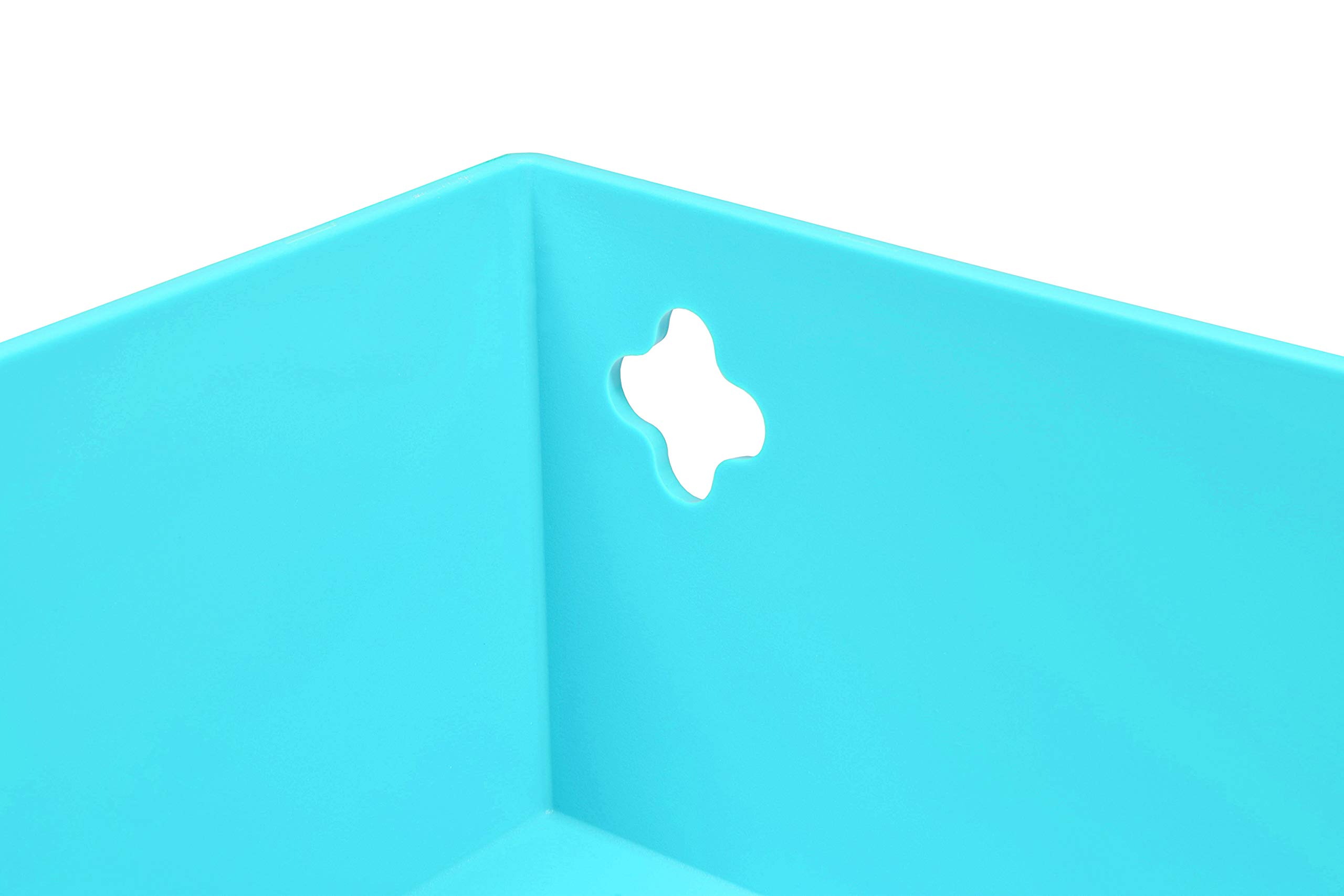Seki Japan Multifunction Cutting Board, 5.98 inch Mini Plastic Corner Chopping Board, Blue Kitchen Prep Mat