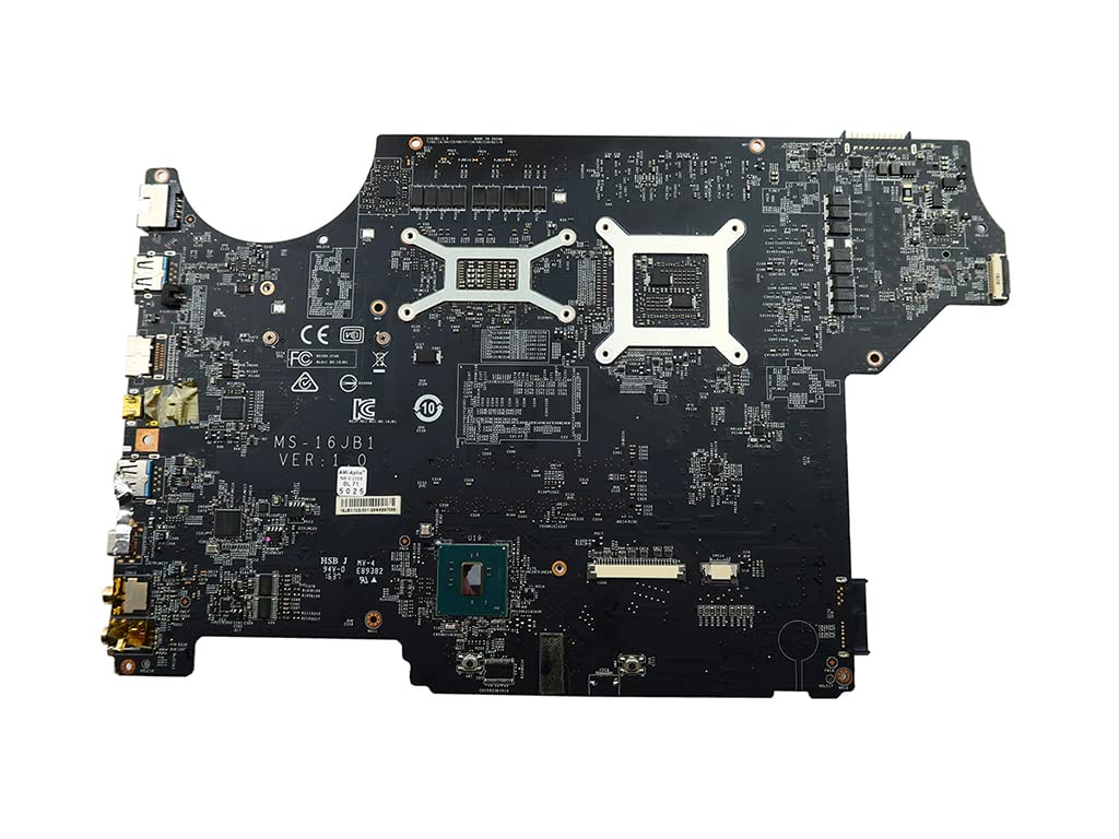 Laptop Motherboard MS-16JB1 607-16JB1-13S 607-16JB1-11S 607-16JB1-03S Compatible Replacement Spare Part for MSI Apache Pro GE62VR 6RF Series Intel Core i7-6700HQ 2.6GHz CPU GeForce GTX1060 3GB GDDR5