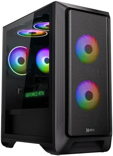 IPASON Gaming PC Desktop – Intel Core i5 12400F 2.5 GHz, NVIDIA RTX 3060, 1TB NVME SSD, 16GB DDR4 RAM 3200, 650W PSU, Bluetooth, Wi-Fi 6, Windows 11 Home 64-bit
