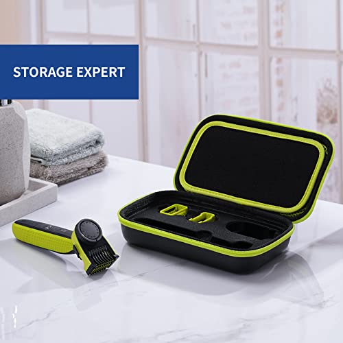 Yinke Guards and Case for One Blade QP2520 QP2630 QP2724 QP2834 Shaver, 14 Adjustable Size Length Precision Comb 0.4-10mm with Body Kit Upgrade Your Oneblade Trimmer