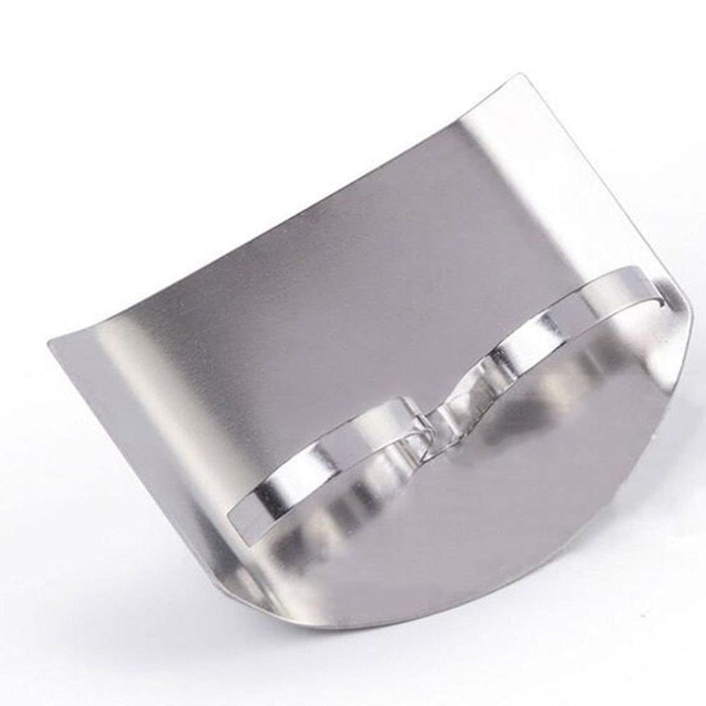 okdeals Finger Guards Household Fruit Vegetable Tool Kitchen Gadgets Chopping Stainless Steel Cutting Protection(Double Finger)
