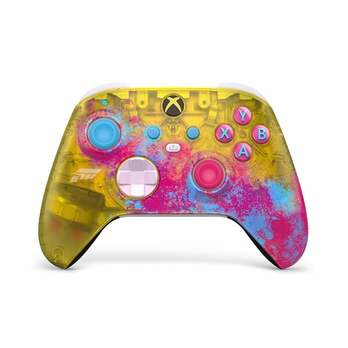 Replacement Faceplate Parts OEM Front Housing Shell Cover DIY Accessories Kit with Battery Back Cover Lid for Xbox Core Series X S Controller (Halo Infinite Limited Edition)
