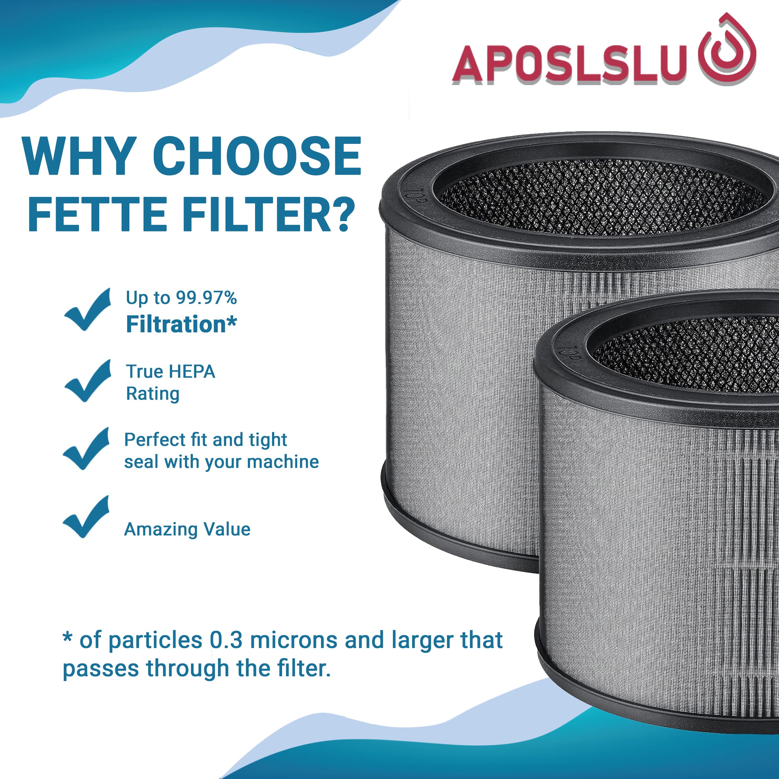 Replacement Filter Hepa O 1712-0100-00 (2 pack). Accessories Compatible With Winix A230 And Winix A231 Air Purifiers. APOSLSLU Freshness And Comfort in Your Home.