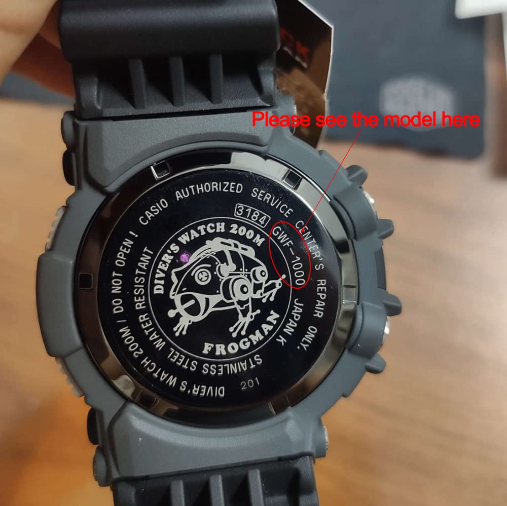 Resin strap Compatible with Casio G-Shock GWF-A1000 D1000 for Frogman men's Wristwatch Band Bracelet