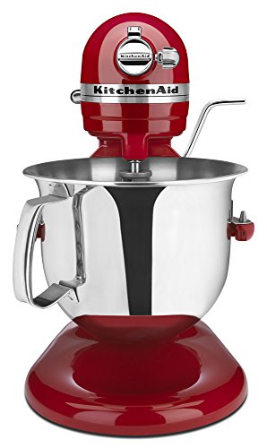 KitchenAid Renewed RKSM6573ER 6-Qt. Professional Bowl-Lift Stand Mixer - Empire Red