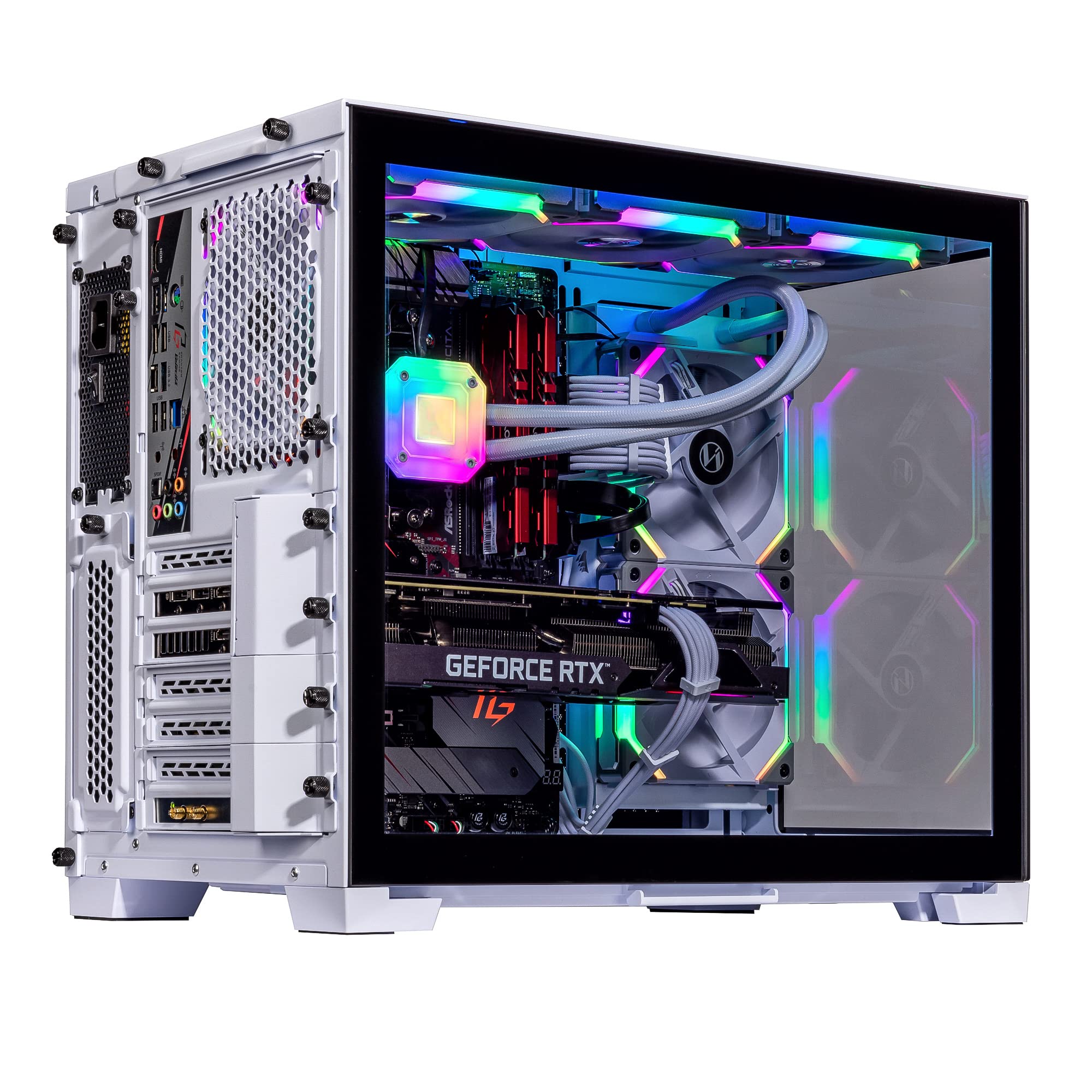 Velztorm Mini Lux Gaming Desktop PC (AMD Ryzen 9 5950X 16-Core, Radeon RX 7900 XT, 32GB RAM, 512GB PCIe SSD + 2TB HDD (3.5), WiFi, USB 3.2, HDMI, Display Port, Win 10 Home)