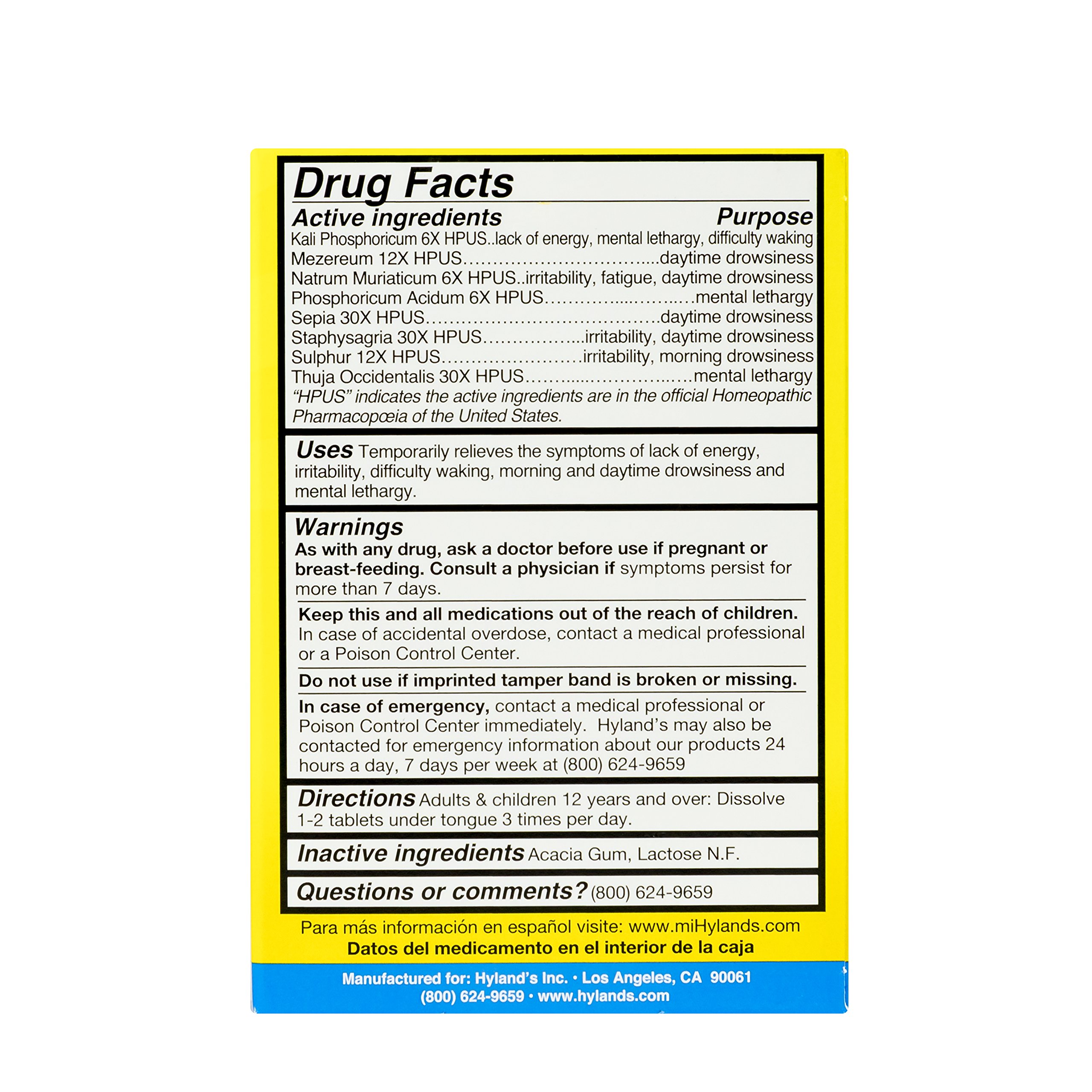 Jet Lag Homeopathic Relief Remedy Tablets by Hyland's Good Morning, Quick Dissolving Natural Relief of Fatigue, Irritability and Mental Lethargy, 50 Count