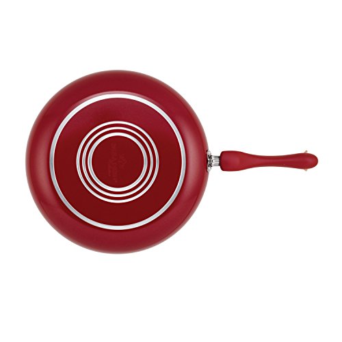 Paula Deen Signature Dishwasher Safe Nonstick Cookware Pots and Pans Set, 17 Piece, Red