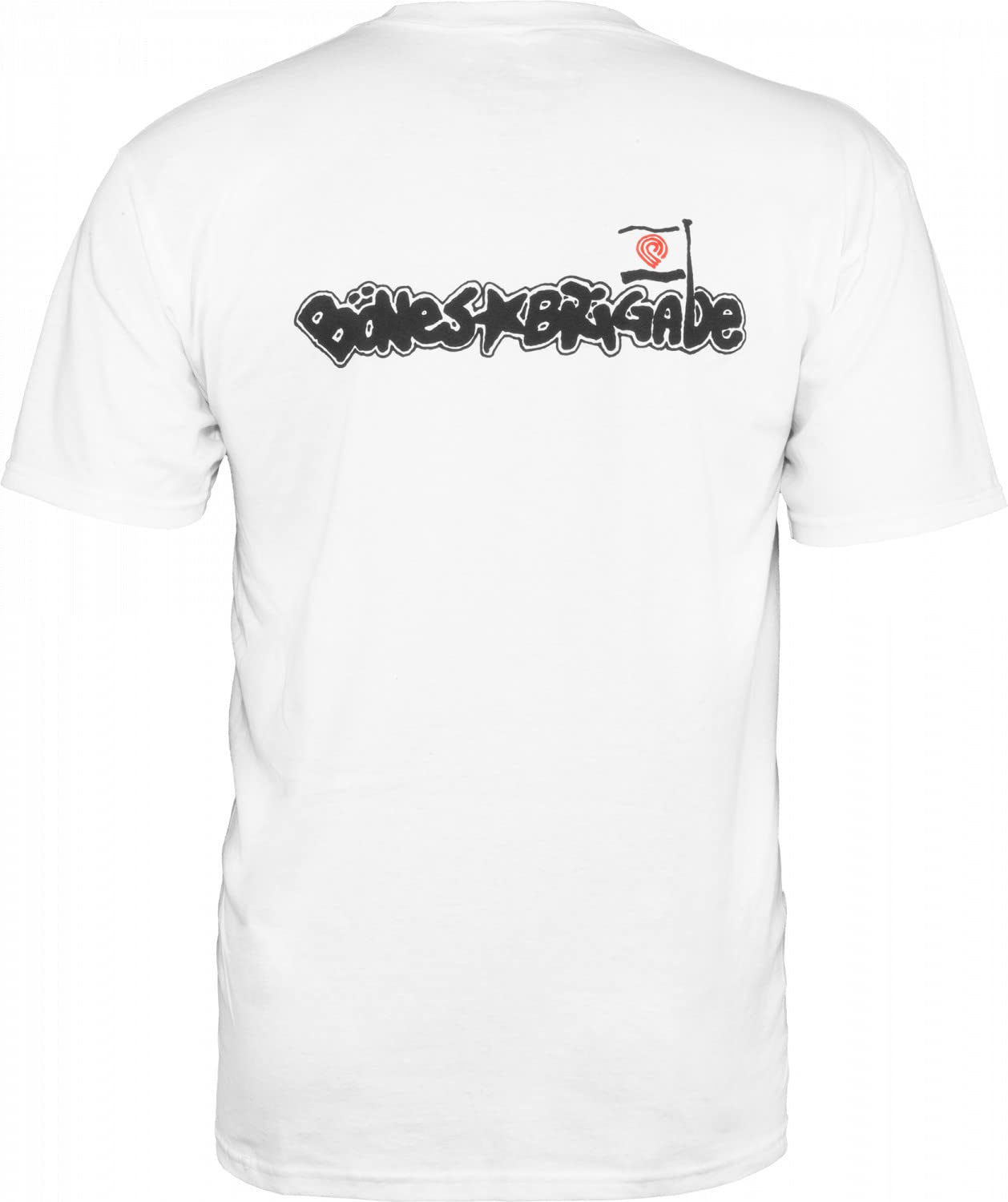 Powell Peralta Skateboards Bones Brigade Animal Chin T-Shirt White (XX Large)