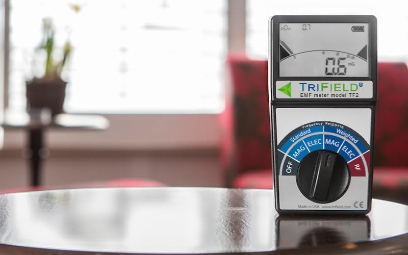 TriField EMF Meter Model TF2 – Detect All 3 Types of Electromagnetic Radiation in 1 Handheld Device: Radio (RF), Magnetic (MF) and Electric Fields - 5G, Cell Towers, WiFi, Bluetooth, and Smart Meters