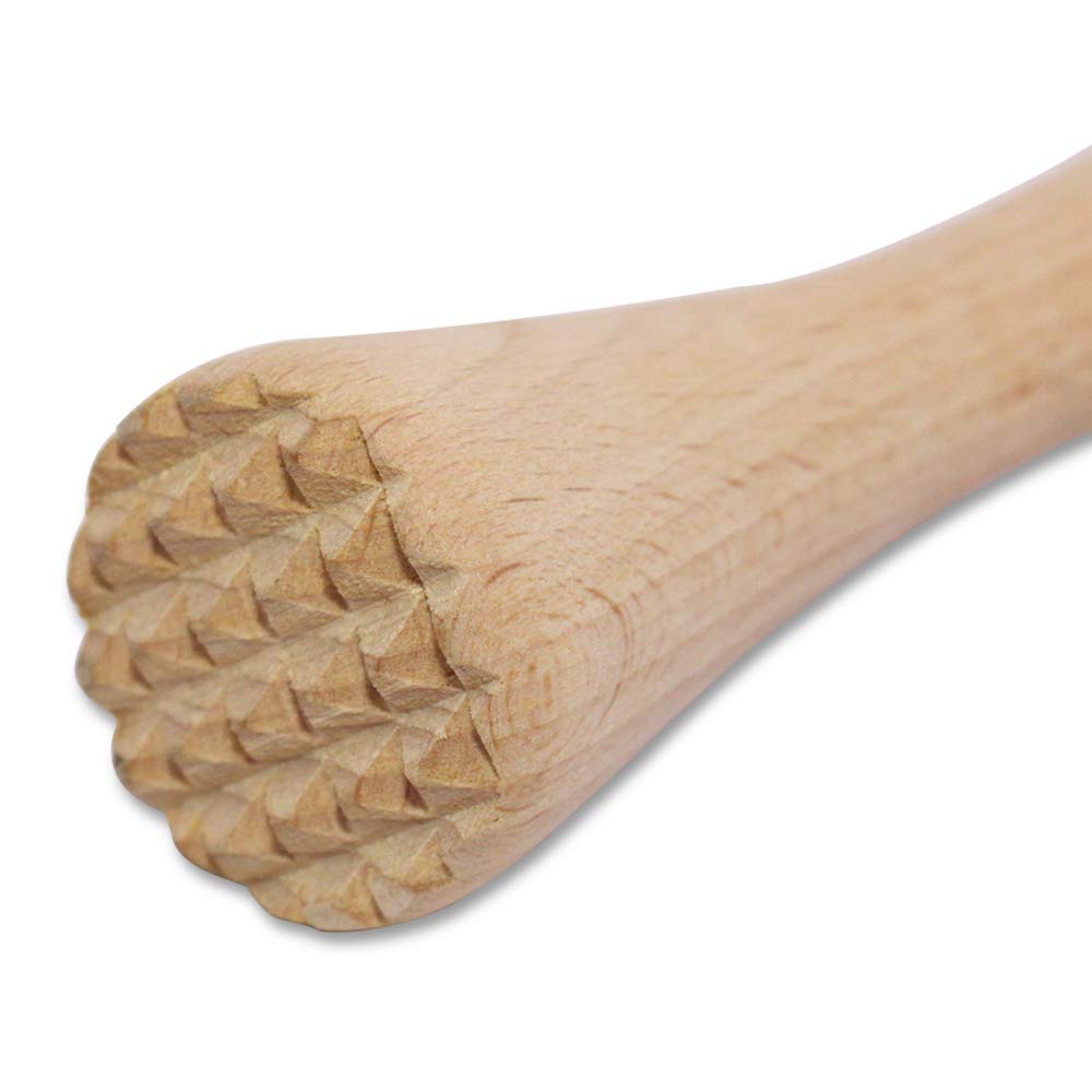 Set of 2, Cocktail Muddler Wood Bar Muddler, DaKuan Wooden Cocktail Muddler for Making Cocktails and Juice Drinks Tools(7.87 in/ 20 cm)