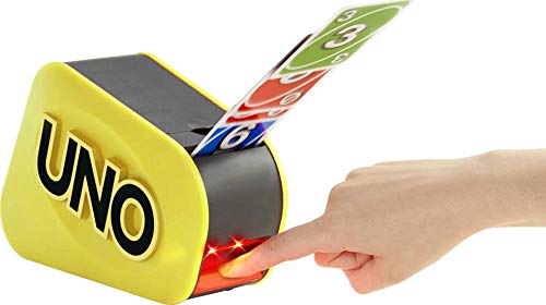 Mattel Games UNO Attack Card Game for Family Night with Card Launcher Featuring Lights & Sounds and Mega Hit Rule (Amazon Exclusive)