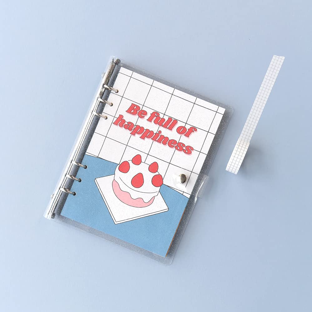 Monolike A5 FALL IN NEWTRO Ver.2 Diary Set, Be full of happiness - Academic Planner Weekly & Monthly Planner with PVC Cover, Zipper bag, Sticker