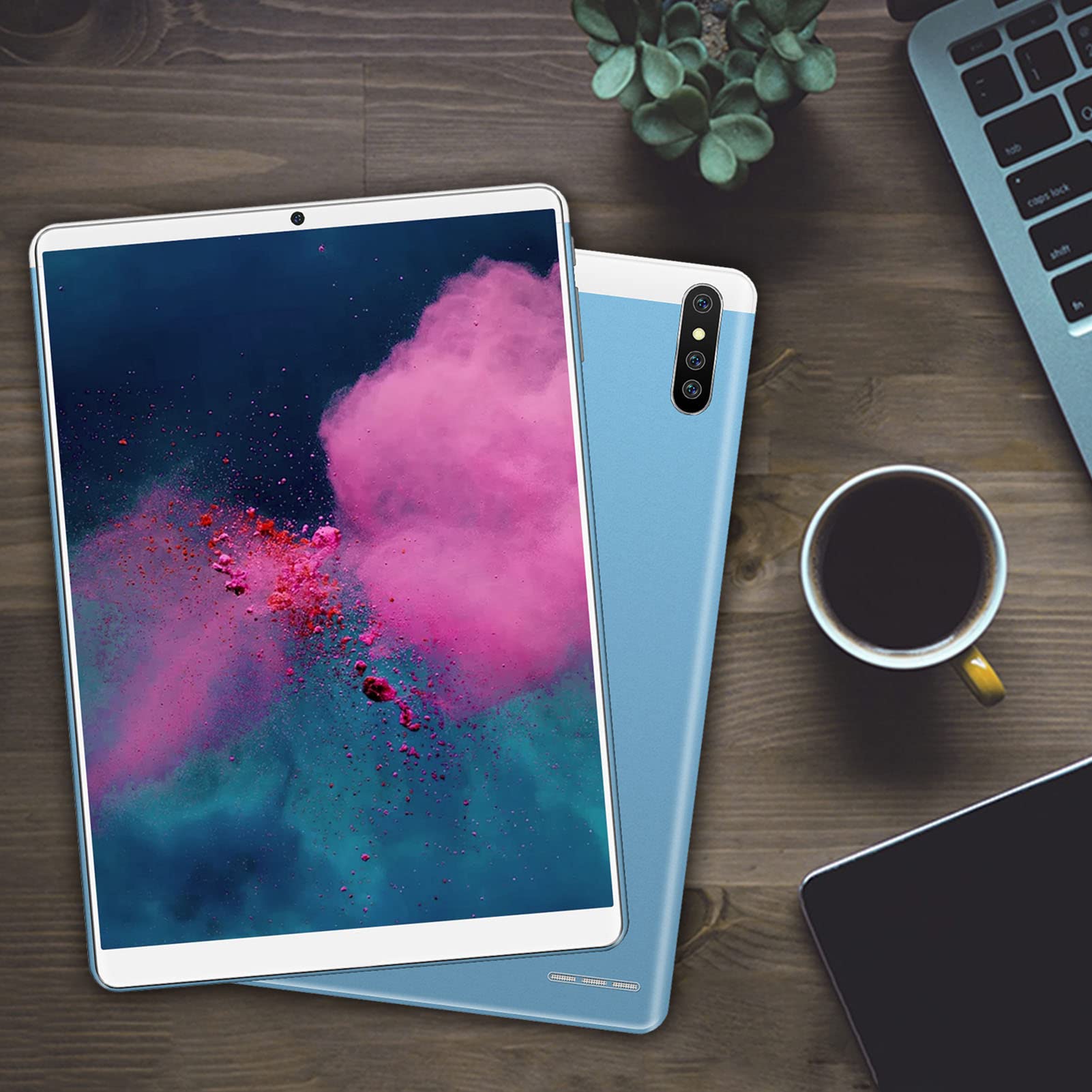 PUSOKEI 10in Tablets 11 Tablet, Dual Sim Calling Tablet, 3GB RAM 64GB ROM, Octa Core Processor, IPS HD Touch Screen, 13MP Camera, 2.4G5G WiFi, 6000mah Battery