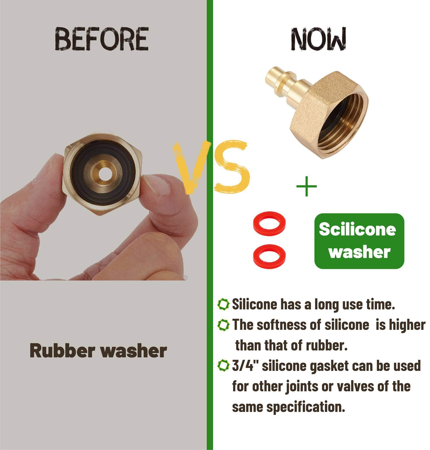 Litorange Lead-Free Brass Winterize Sprinkler Systems: Air Compressor Hose Water Faucet Blow Out Adapter Fitting For RV, Travel Trailer, Boat & Camper(a couple)