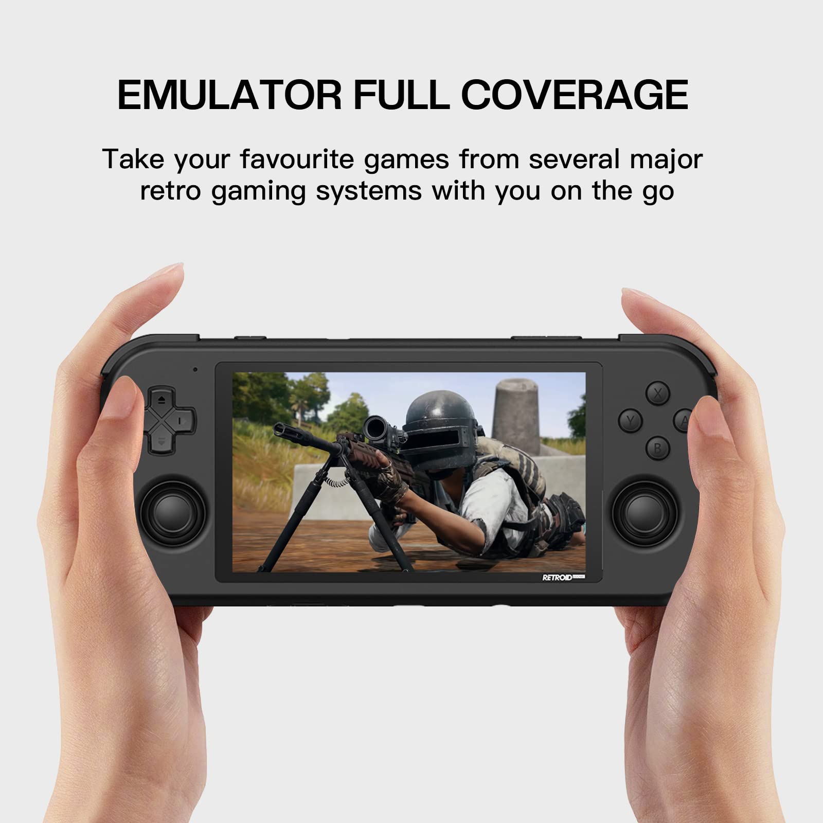 Retroid Pocket 3 Retro Game Handheld Console, Retroid Pocket 3 Android Retro Game Console Multiple Emulators Console Handheld 4.7 Inch 16:9 Display 4000mAh Battery Classic Games (Orange, 2+32GB)
