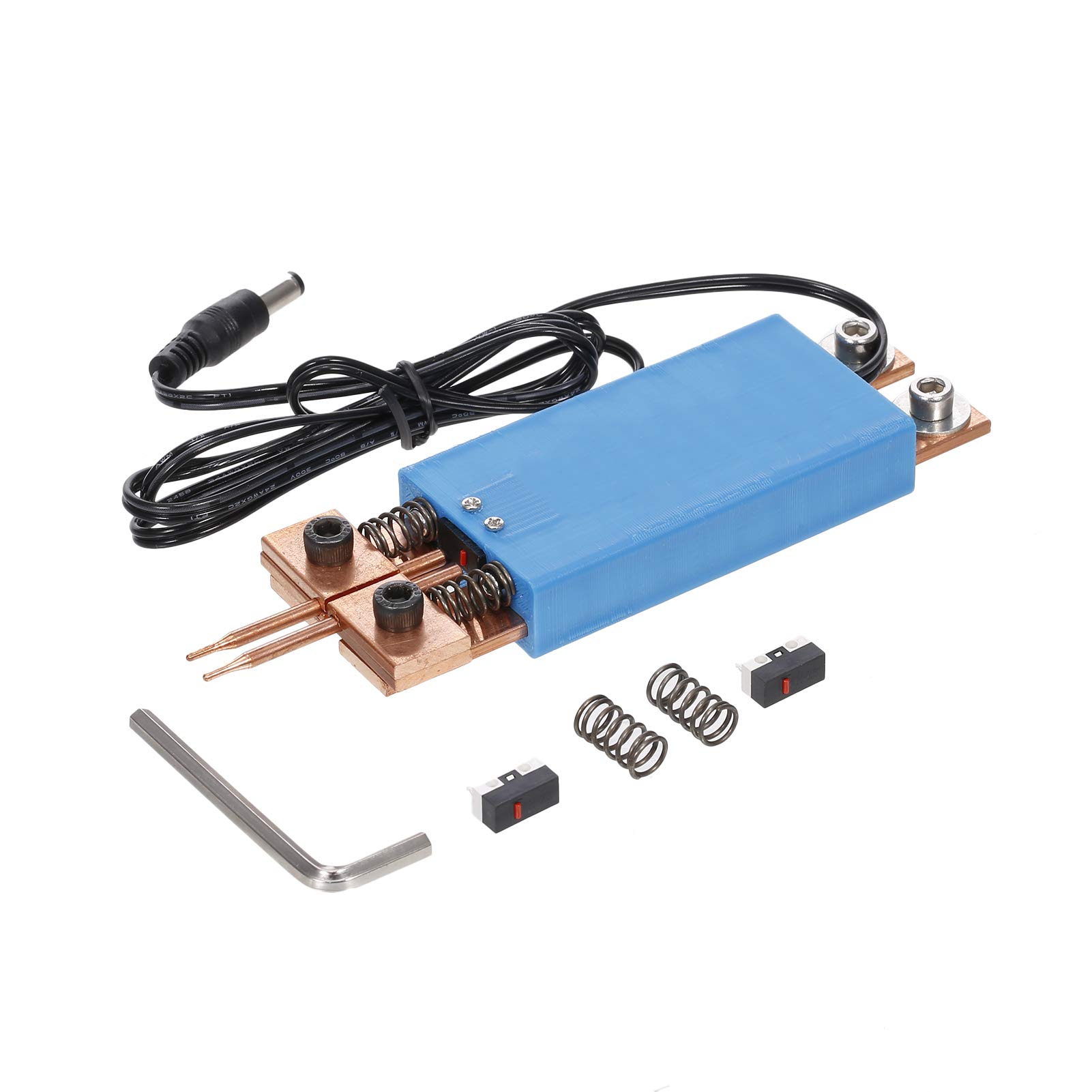 Shkalacar Integrated Type Spot Welding Pen, Automatic Trigger Weld Machine Accessory for 18650 Battery,Blue DIY Battery Spot Welder Pen