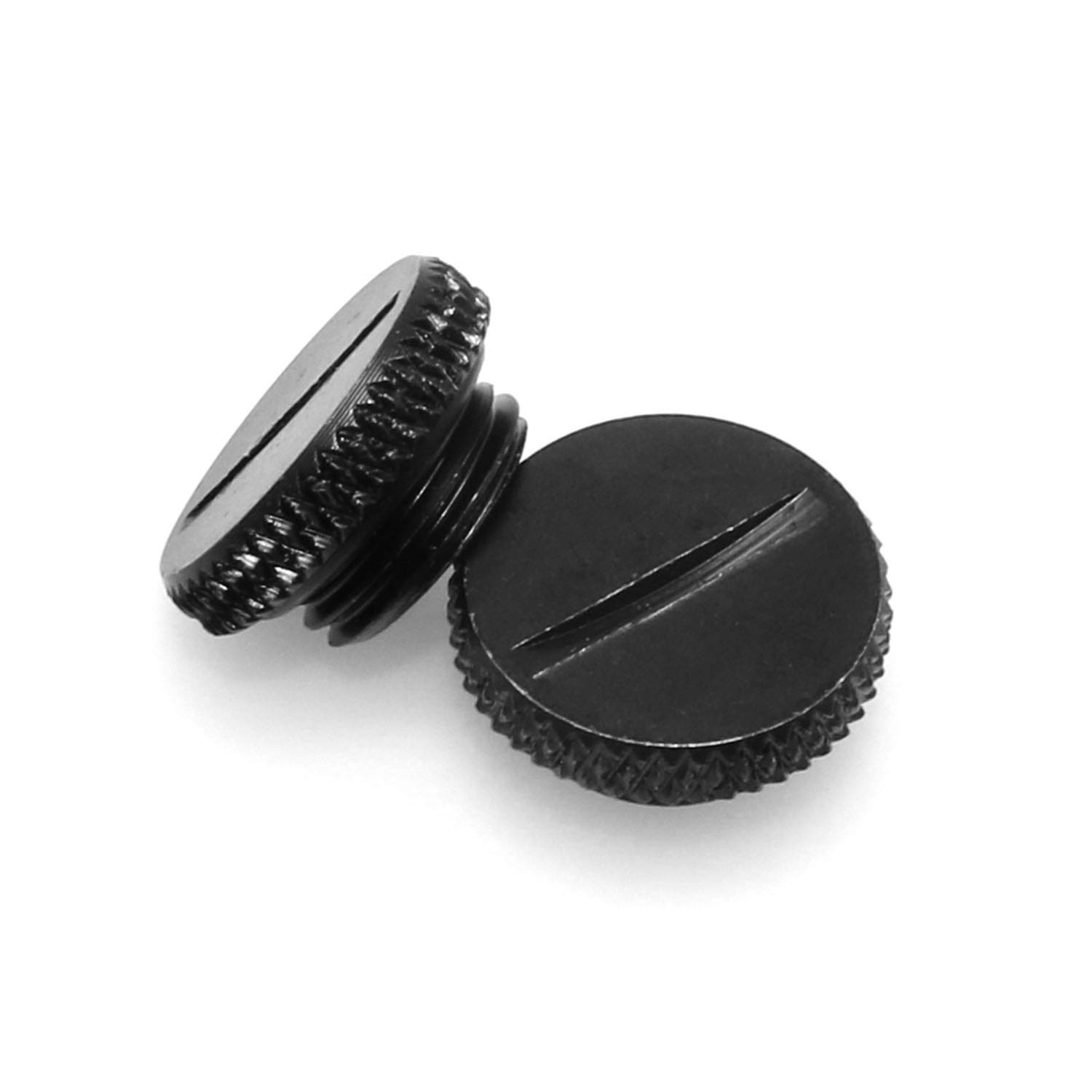 Maxmoral 4Pcs G1/4" Black Chrome Plug Fitting with O-Ring for PC Water Cooling Systems