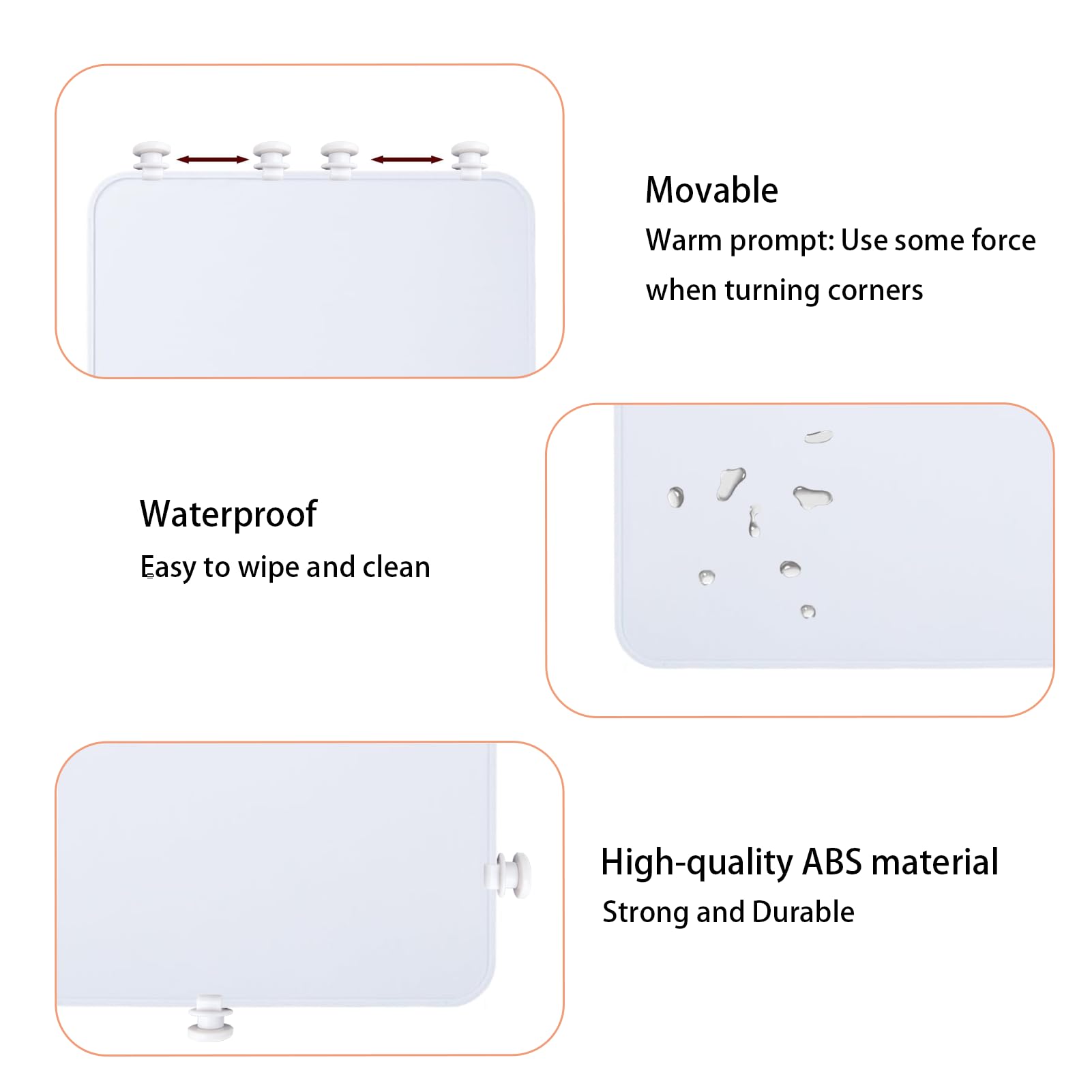 Yermivie 2Pcs Divider Tray for Bogg Bag Compatible with Bogg Bag Original X Large, Beach Bag Accessories Fit for Bogg Bag as Divider and Snack Tray, Organizing Bags and Divide Space (White, 2Pcs)