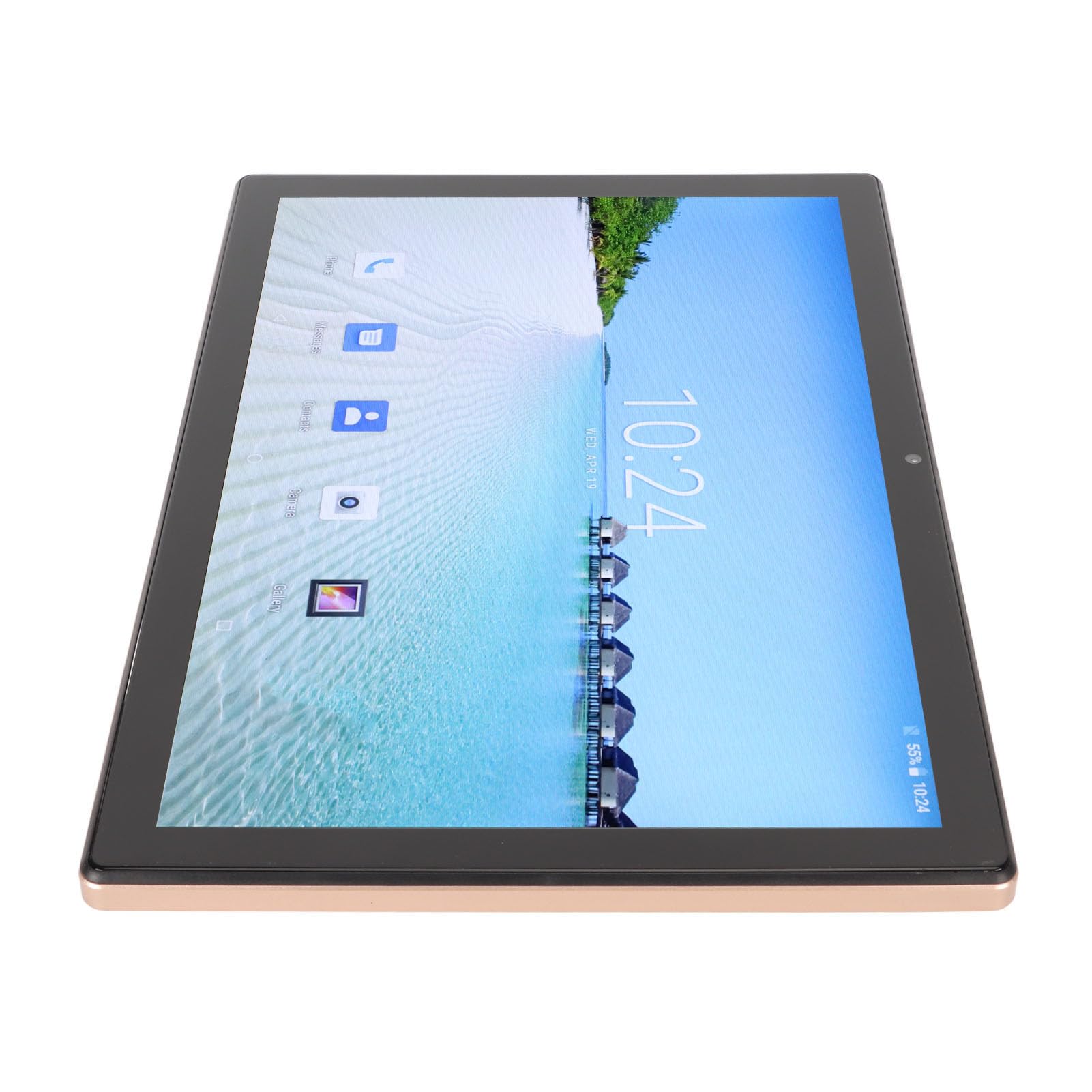 MAVIS LAVEN 10.1 Inch Tablet, Front 5MP Rear 13MP 1280x800 Resolution 2GB RAM 32GB ROM Tablet PC 100-240V 2.4G 5G WiFi Octa Core CPU for 8.1 for Learning (Gold)