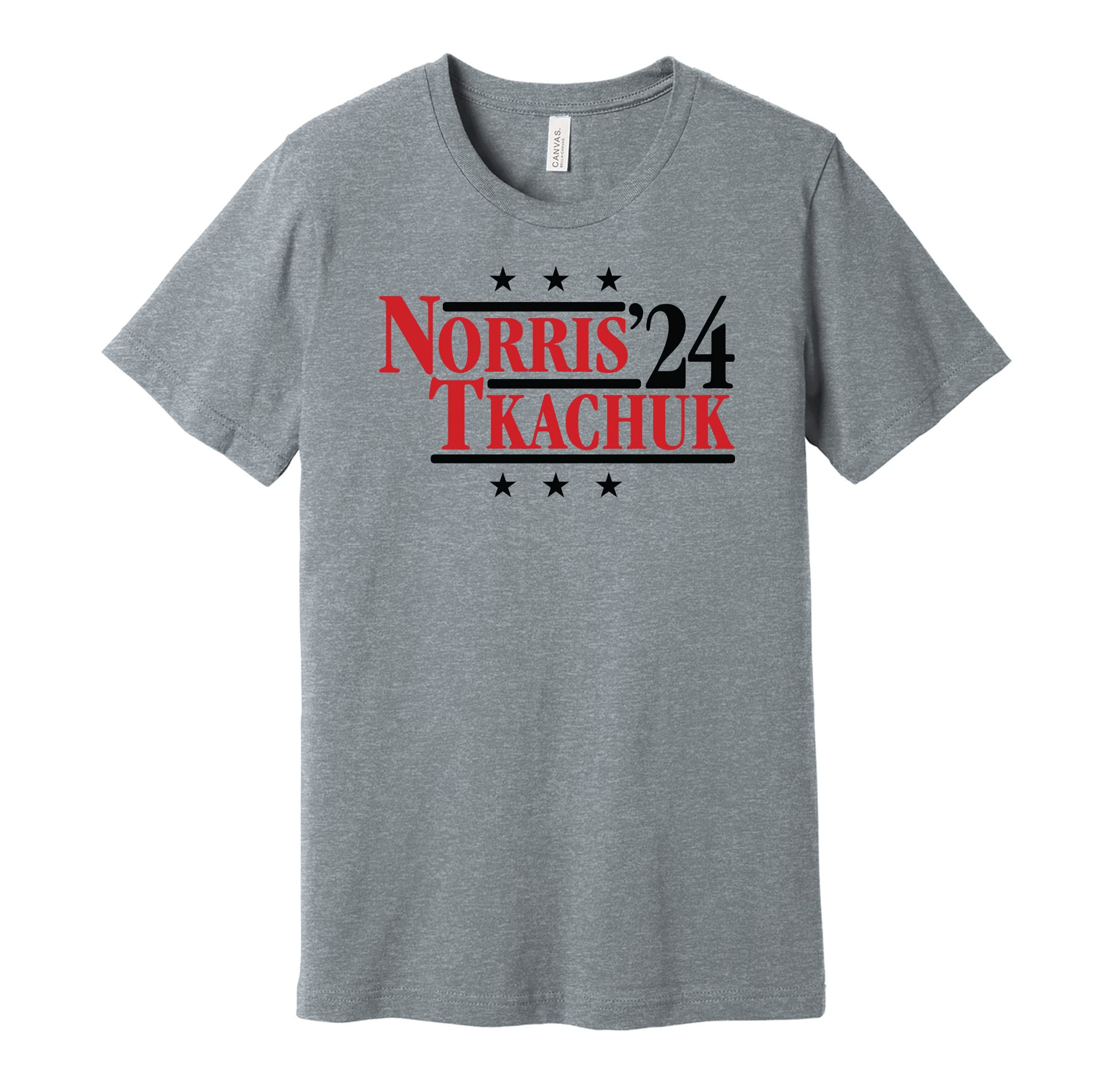 Norris & Tkachuk '24 - Political Campaign Parody Shirt - Grey - Large