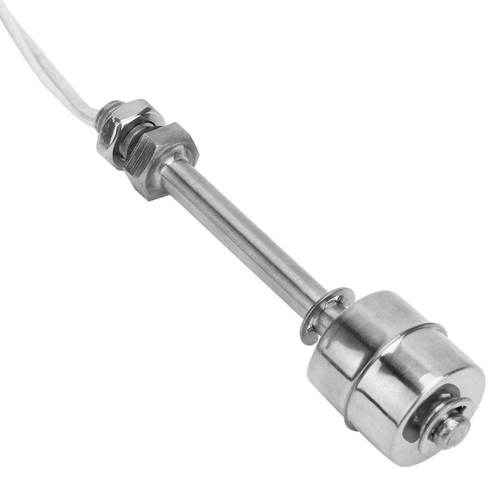 Liquid Level Sensor, 0~220V Stainless Steel Liquid Water Level Sensor Controller Float Switch for Pool Can 100mm