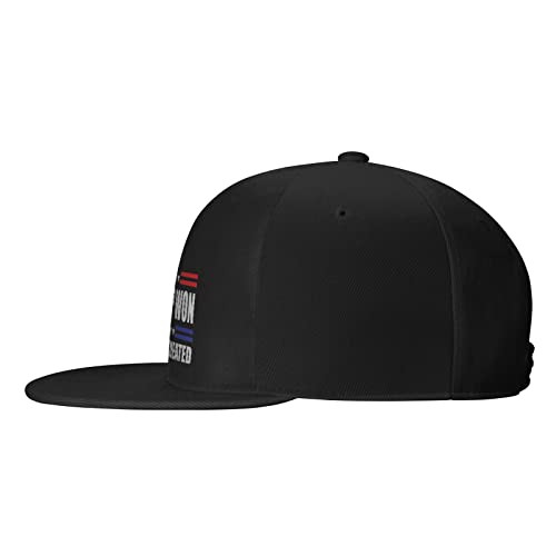 Qauirfe Trump Won Biden Cheated Hat Adult Adjustable Baseball Cap Trucker Hats Black