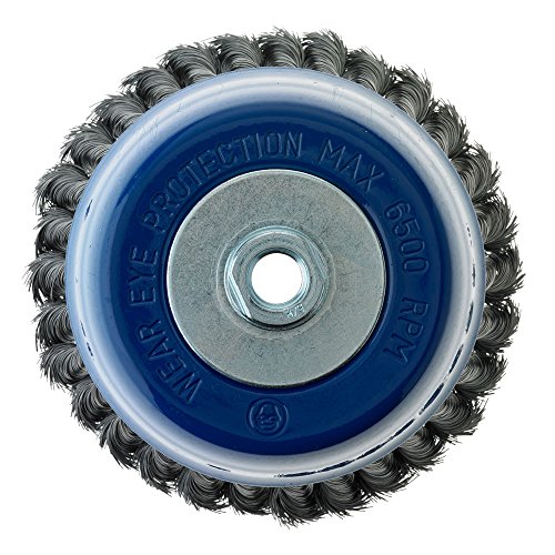 Mercer Industries 189040 - 6" x 5/8"-11 Knot Cup Brush, .014 Carbon Steel Wire