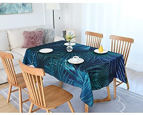Palm Leaf Printed Table Cover Waterproof Rectangular Tablecloths Coffee Tables Table Cloth Picnic Blanket Mantel A2 140x210cm
