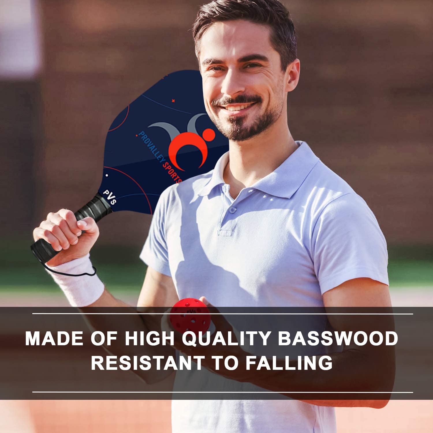Premium Wooden Pickleball Paddle Set - Complete Pickleball Kit with 4 Rackets, 4 Pickle Balls, Ergonomic Grips, and Mesh Bag