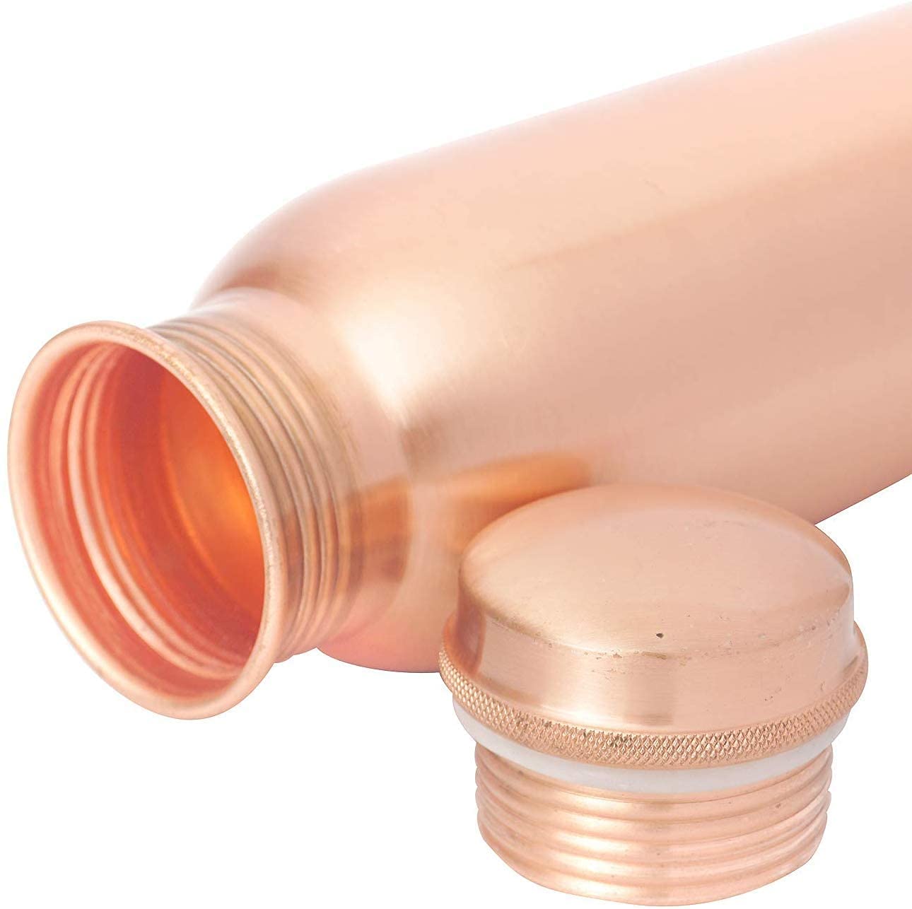 Moonovator Copper Water Bottle β 34 Oz, Large Vessel, Ayurvedic Copper Bottle, Leak Proof, Drinking Bottle | Copper Pitcher, Stay Hydrated and Enjoy Immediate Health Benefits (Plain)