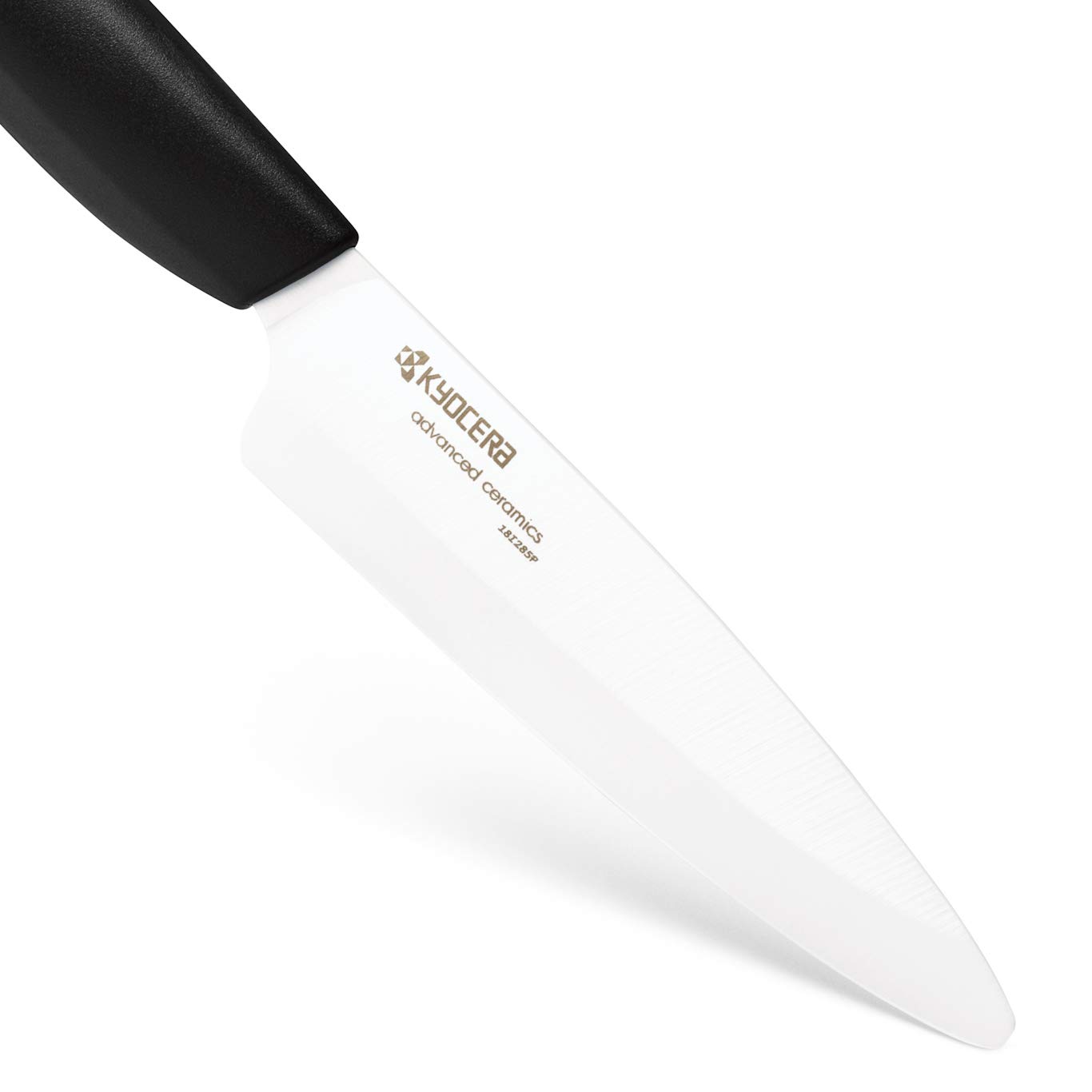 Kyocera Advanced Ceramic Revolution Series 4.5-inch Utility Knife, Black Handle, White Blade - FK-110 WH