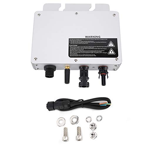 Solar Grid Tied Micro Inverter, Grid Tie Inverter, Aluminum Alloy Waterproof Power Grid Tie Micro Inverter Voltage 80-160VAC/180-280VAC Free Intelligent Monitoring System