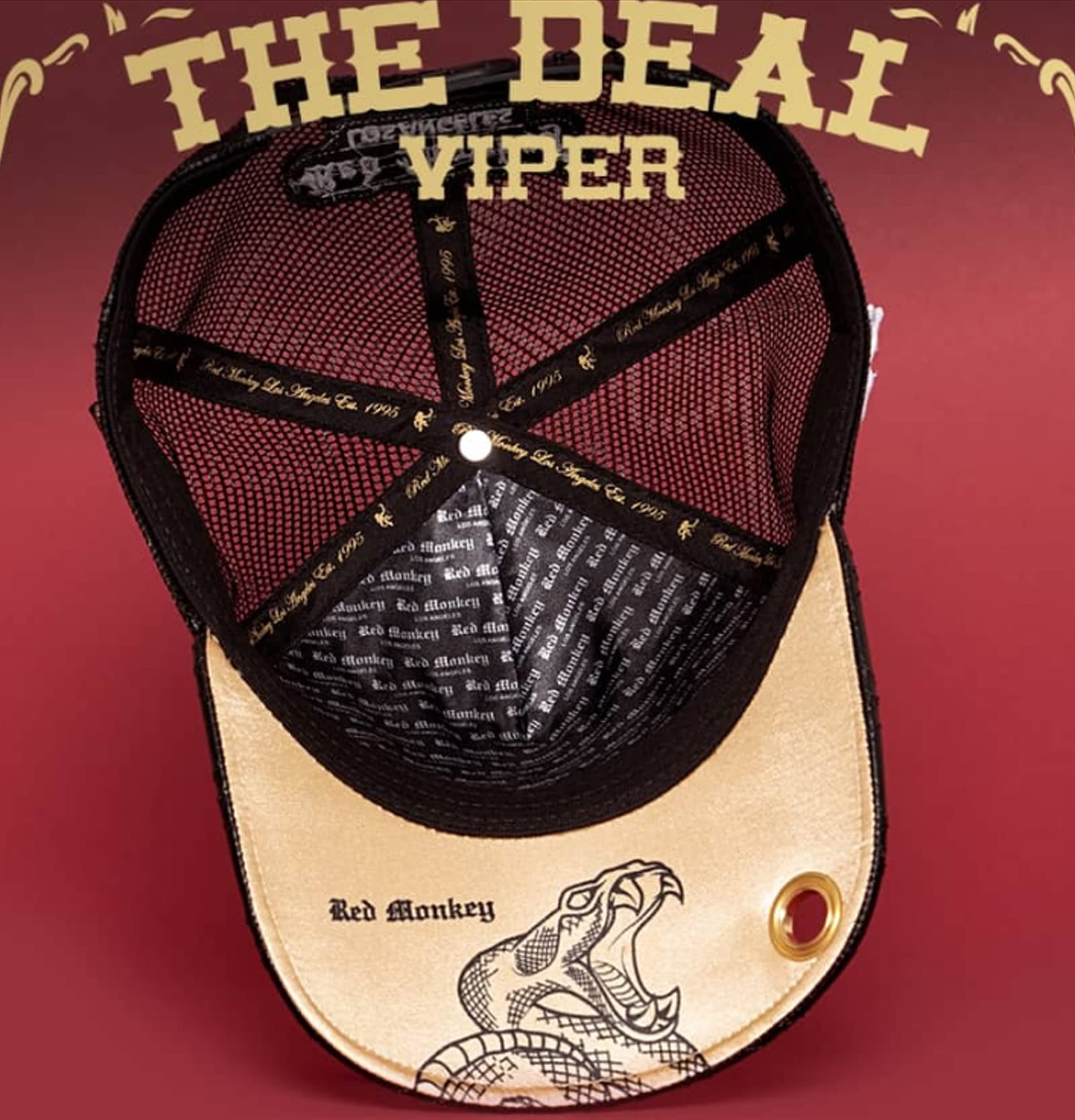 Red Monkey Viper Black The Deal Collection RM1390 Limited Edition Unisex Trucker Hat