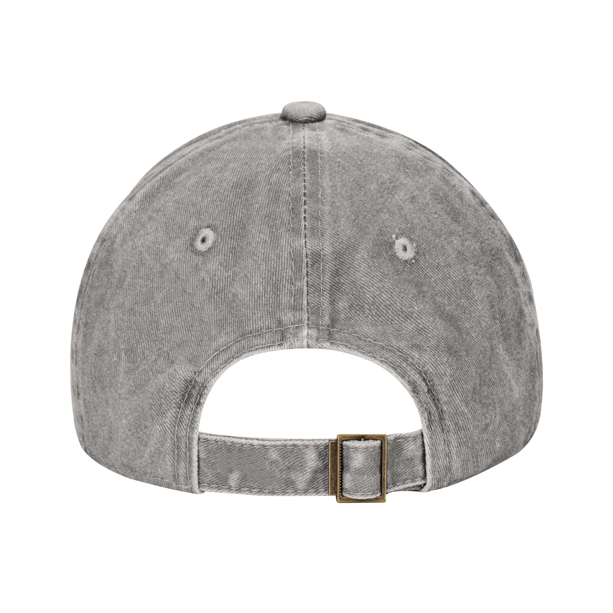NVJUI JUFOPL Unisex Nurse Life Hat, Adjustable Washed Baseball Cap for Men Women Gray